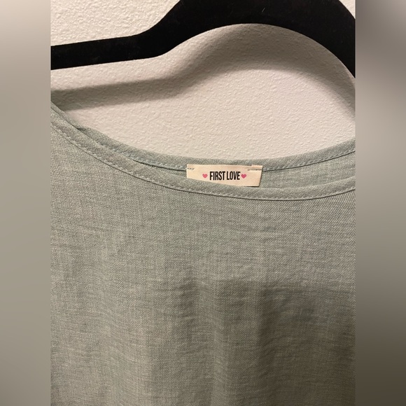 First Love | Dresses | Nwot First Love Boyfriend Linen Dress | Poshmark